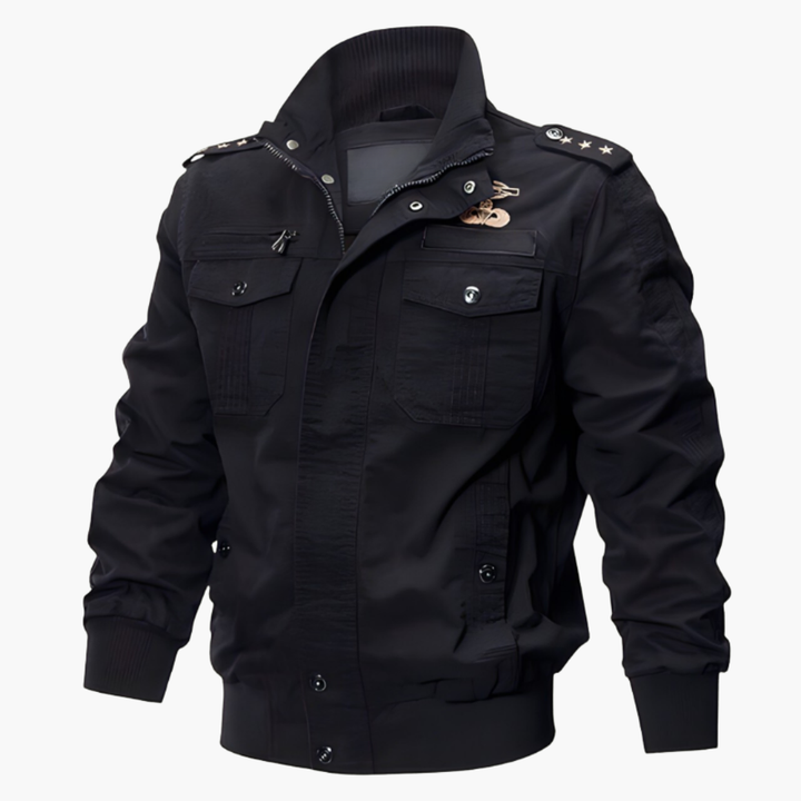 Men's Bomber Jacket with Zipper and Flap Pockets – Wilfred Smith